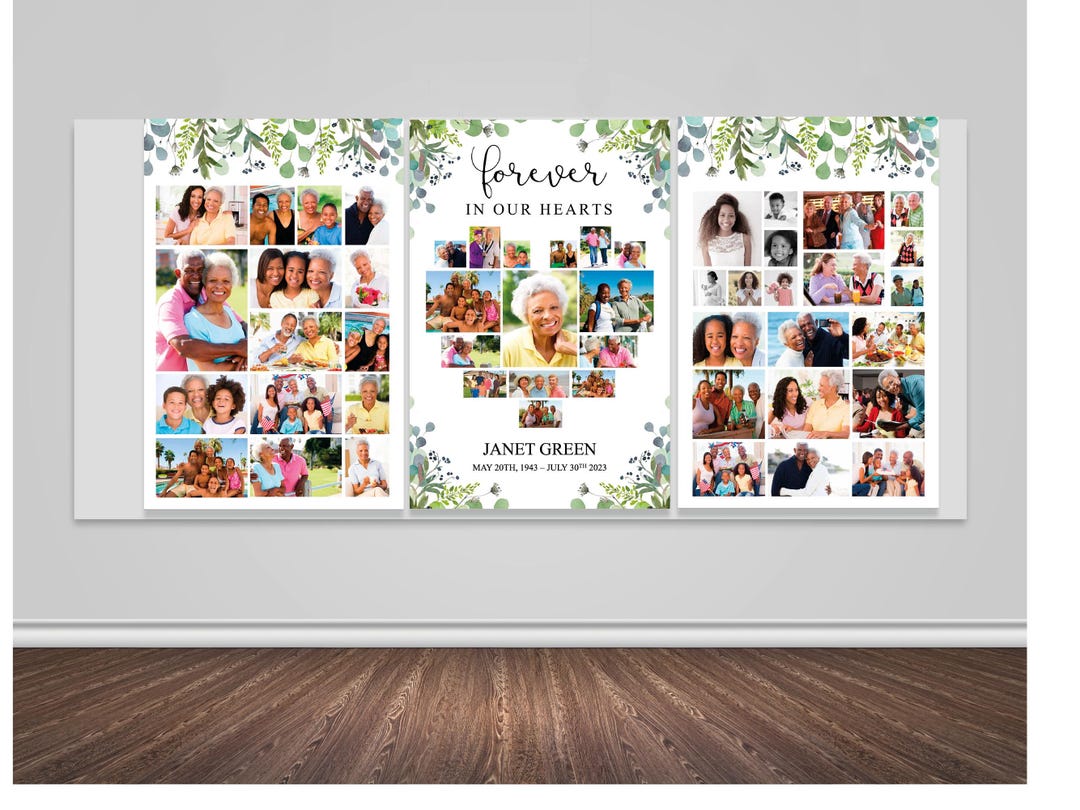 Funeral Poster Template for Woman or Man | Celebration of Life Poster ...