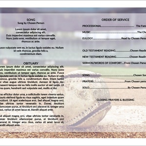 Baseball Funeral Program Template Baseball Celebration of - Etsy UK