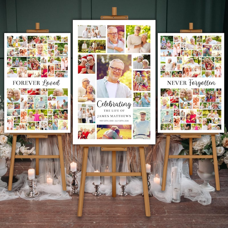 Funeral Memorial Posters - Etsy