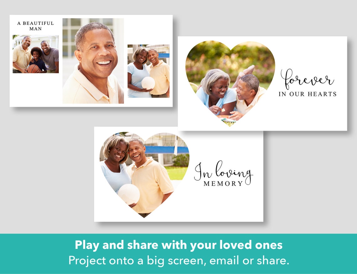 Premium Funeral Slideshow Template With Modern Design, Funeral ...
