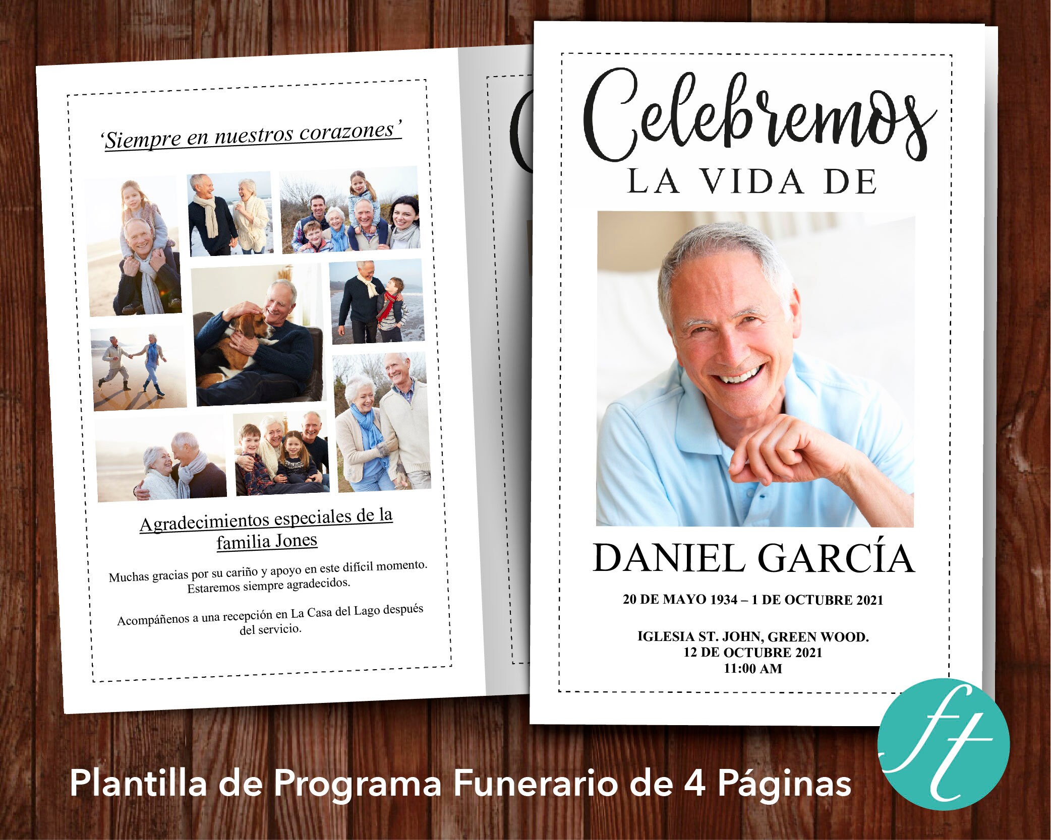 Plantillas De Programas Funerarios Para Imprimir Plantilla De Programa