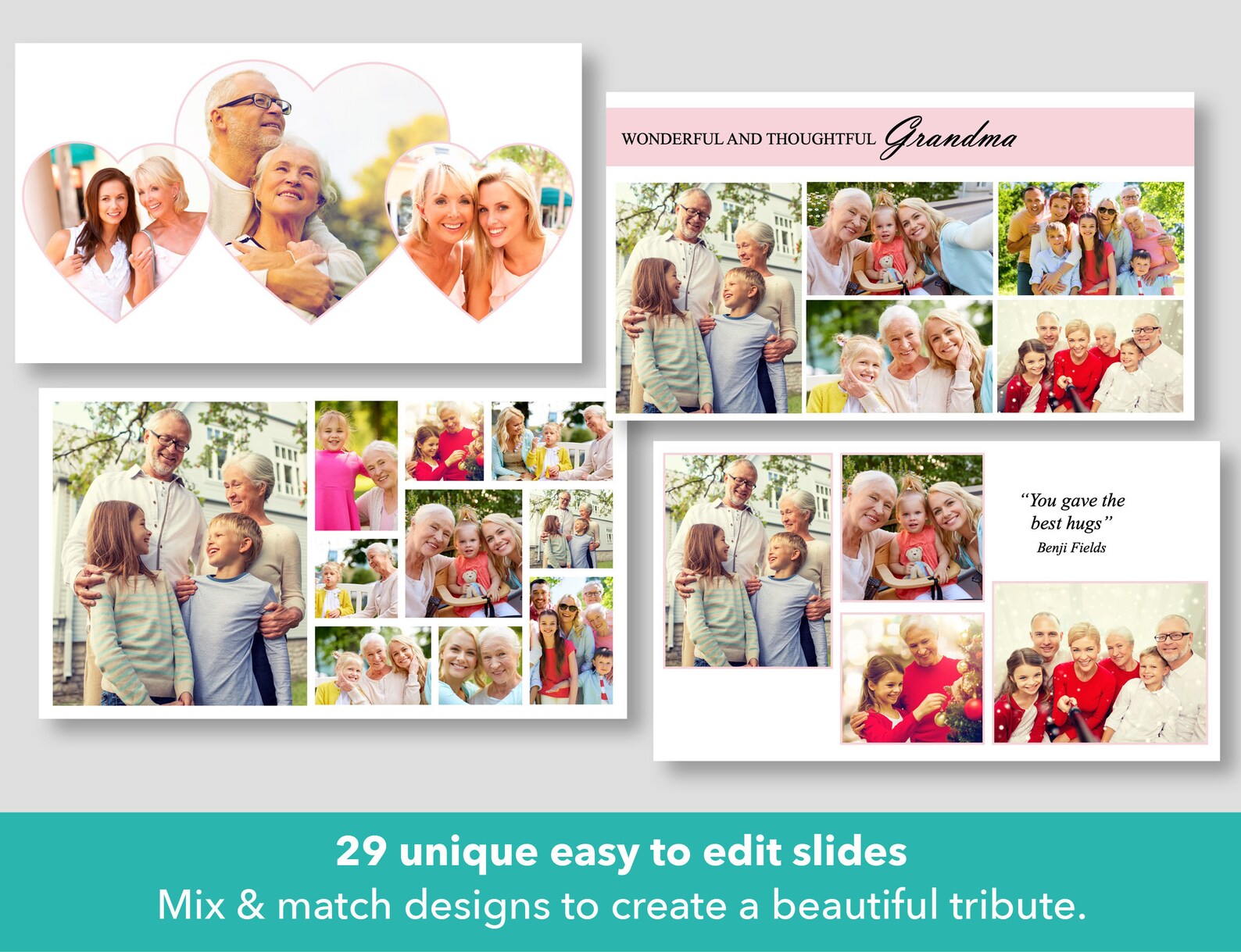 Premium Funeral Slideshow Template | Pink Funeral Powerpoint Template ...