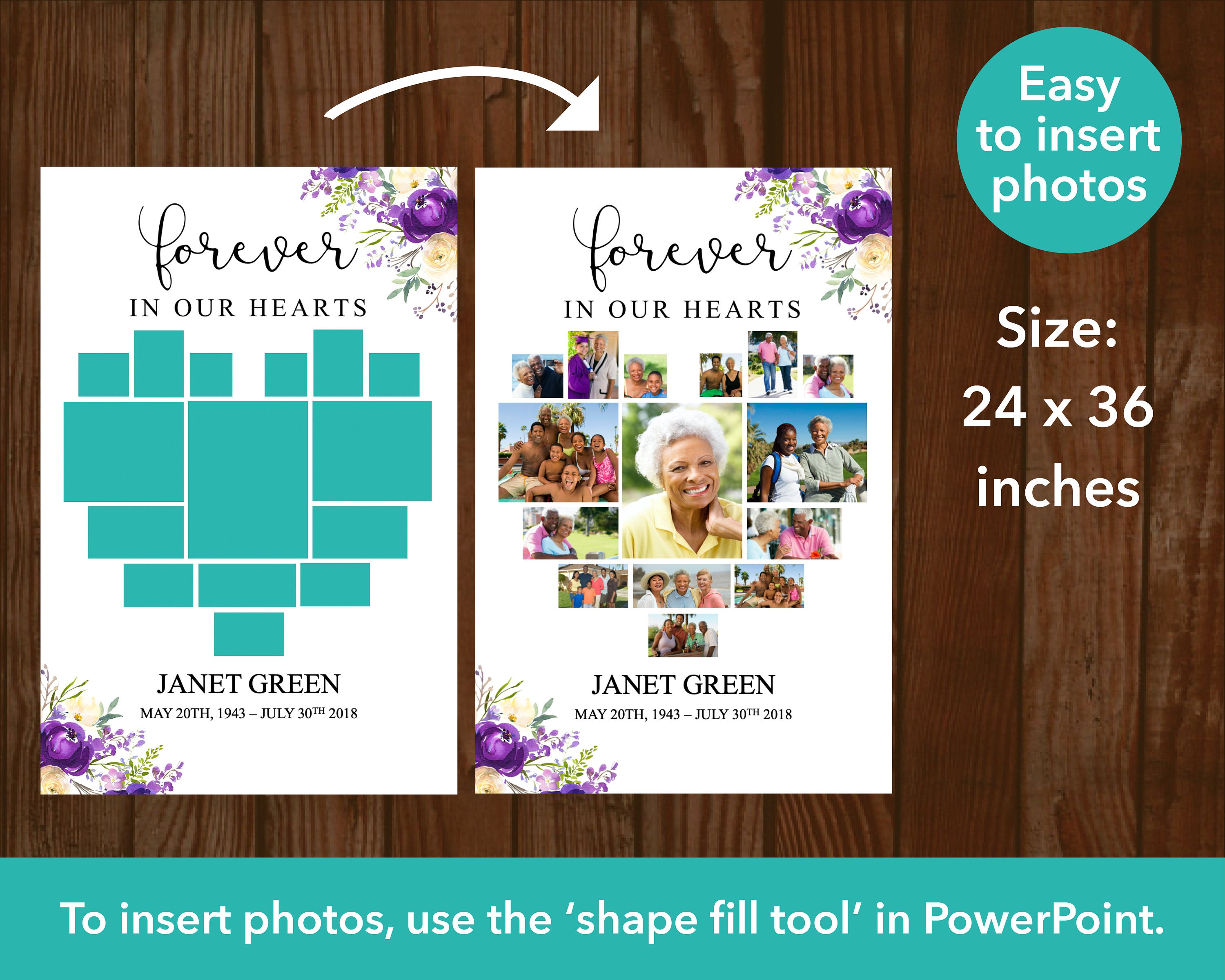 Celebration of Life Poster Bundle Funeral Welcome Sign | Etsy