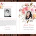 Wild Flowers Funeral Program Template Obituary Template - Etsy