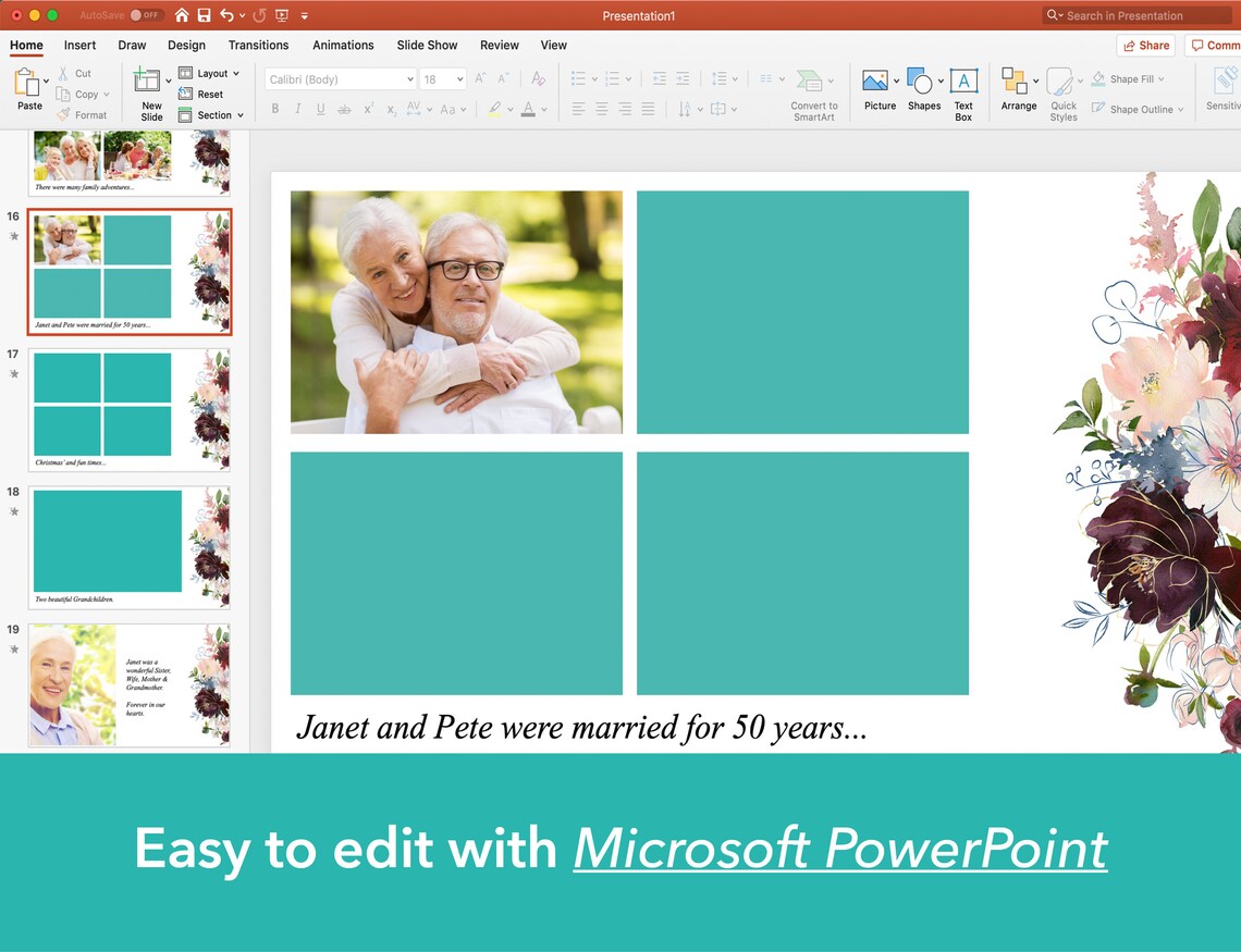 Celebration of Life Powerpoint Template + FREE Funeral Program ...