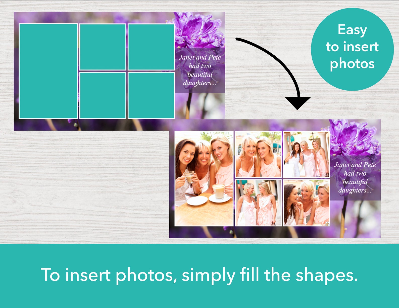 Purple Funeral Slideshow Template | Celebration of Life Slideshow ...