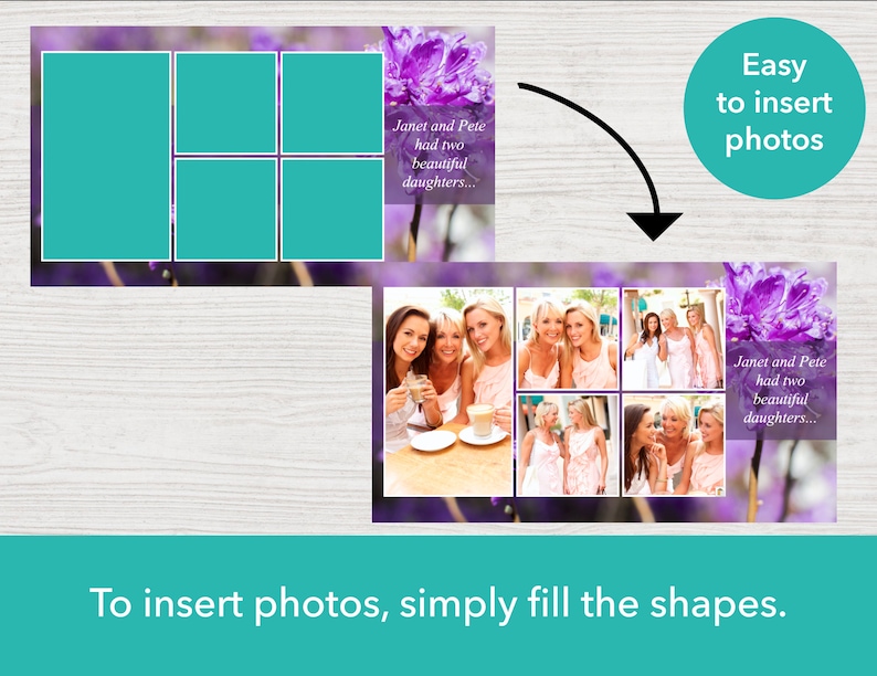 Purple Funeral Slideshow Template Celebration of Life - Etsy UK