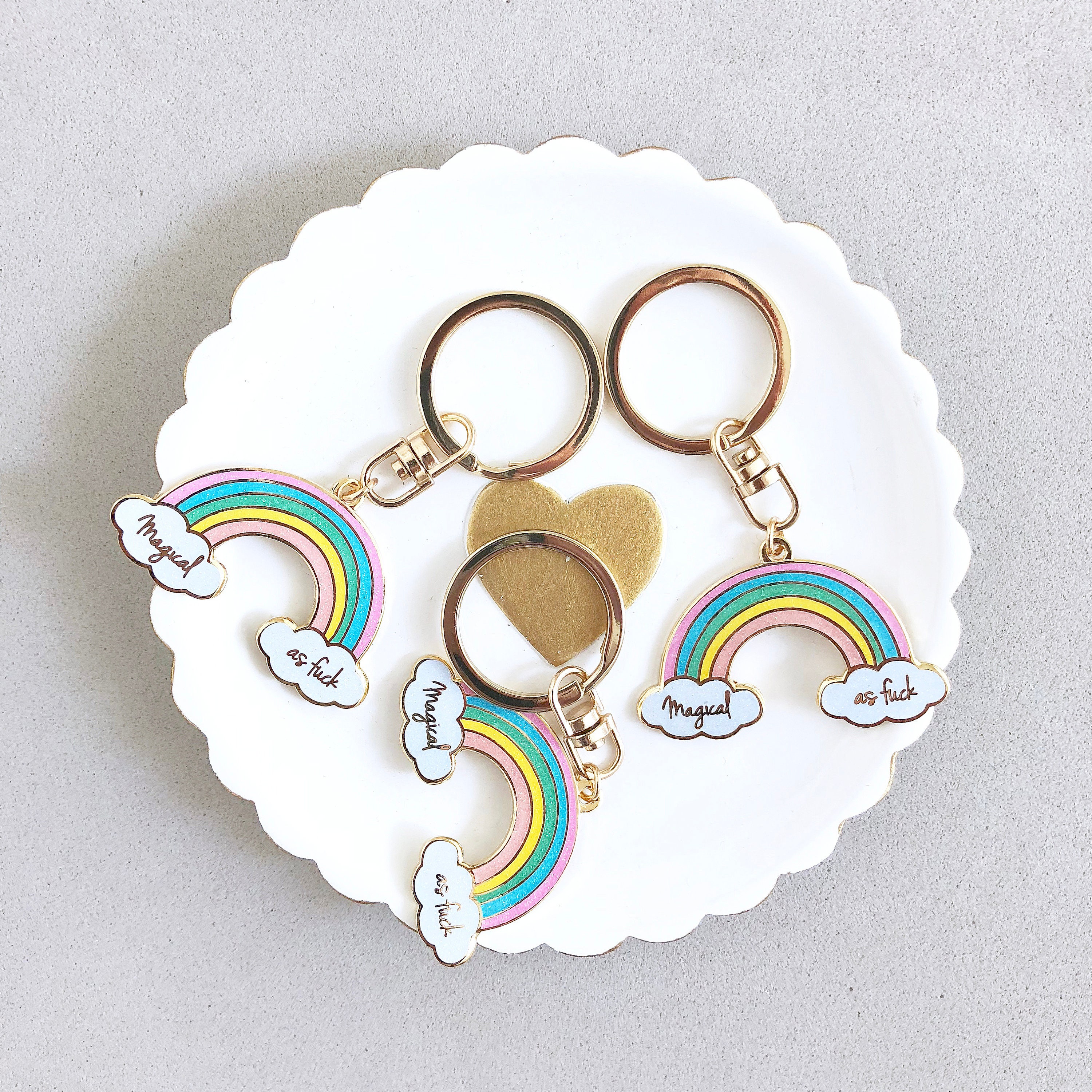 Magical Af Gold Glitter Pin Cute Enamel Pin For Jackets And Etsy