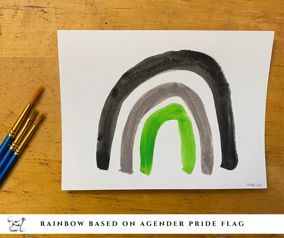 LGBTQ Pride Rainbow Painting / LGBT / Lesbian / Gay / Bi / - Etsy