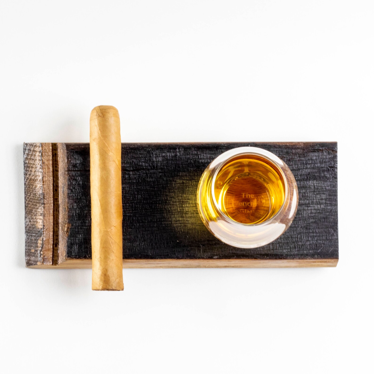 Rustic Cigar Holder and Whiskey Coaster Handmade From | Etsy