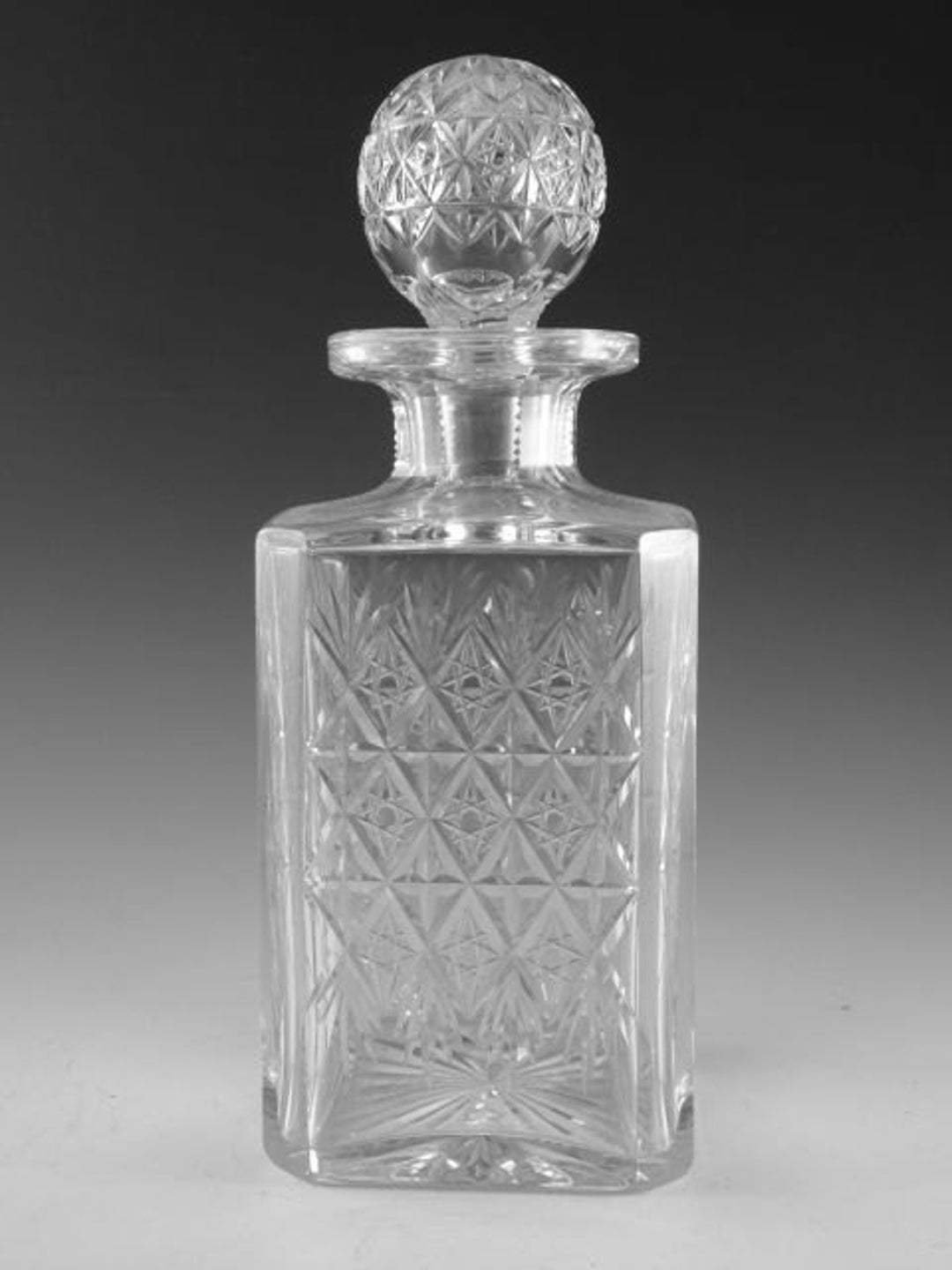 Thomas WEBB Crystal - WELLINGTON Cut - Square Whisky Decanter - 10" - Etsy