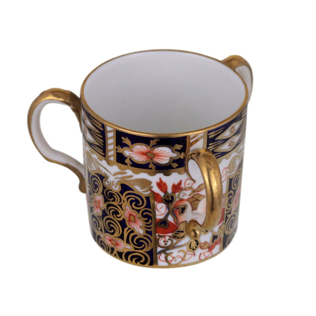 Royal Crown Derby IMARI 2451 Miniature Tyg Mug / Cup 3 Handles 1914 2 1 ...