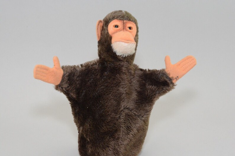 STEIFF Germany JOCKO MONKEY Chimp Mohair Hand Puppet Toy - Etsy
