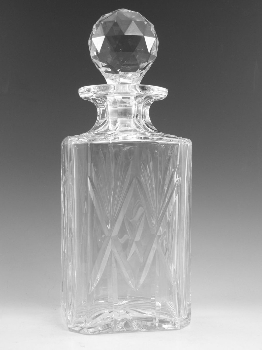 Royal BRIERLEY Crystal BERKELEY Cut Square Spirit Decanter 10 - Etsy UK