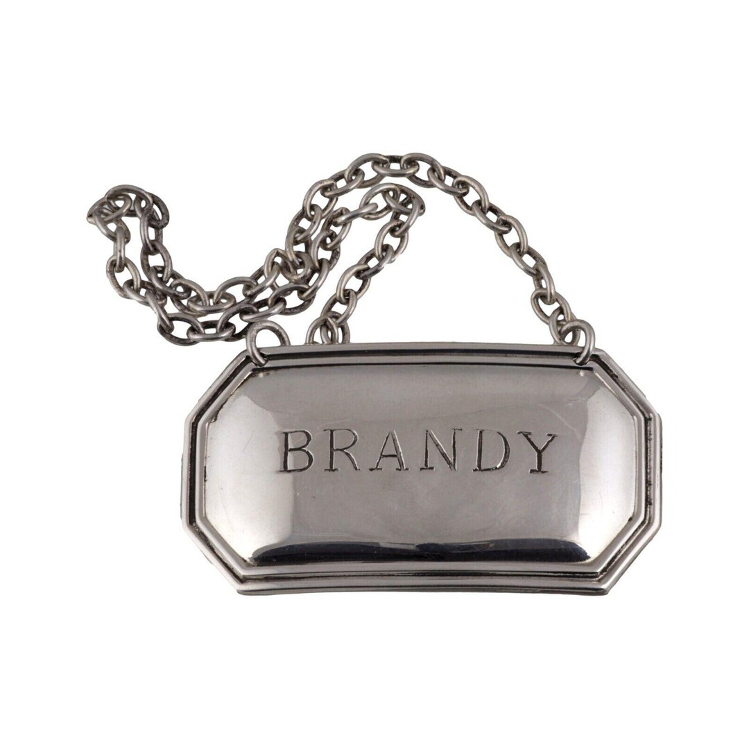 VINTAGE Sterling Silver Francis Howard Decanter Label Brandy 1985 - Etsy