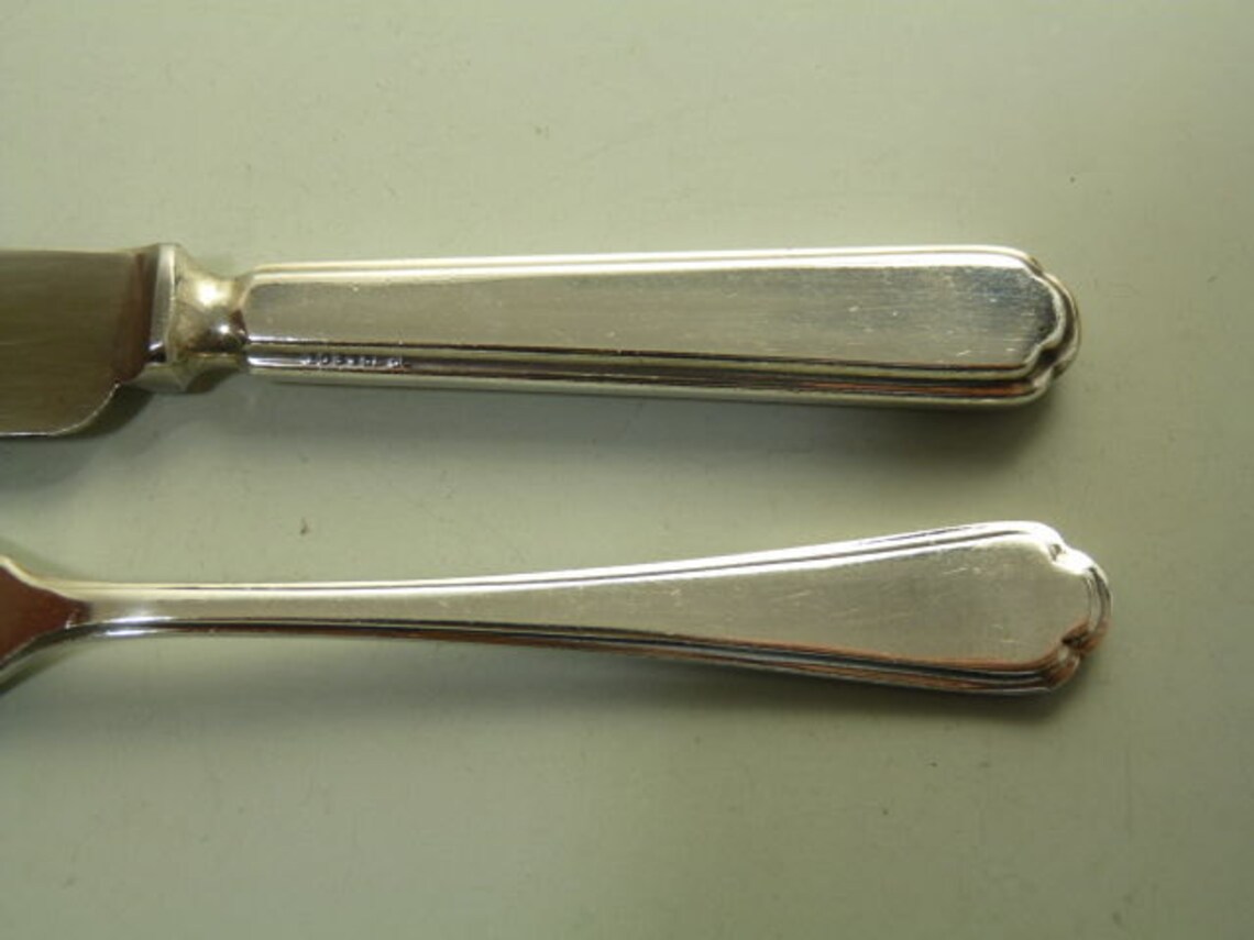 WALKER and HALL Cutlery ST James Pattern Dessert Fork / | Etsy