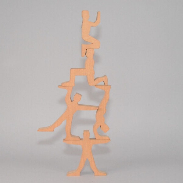 Wooden Acrobat Toy - Etsy