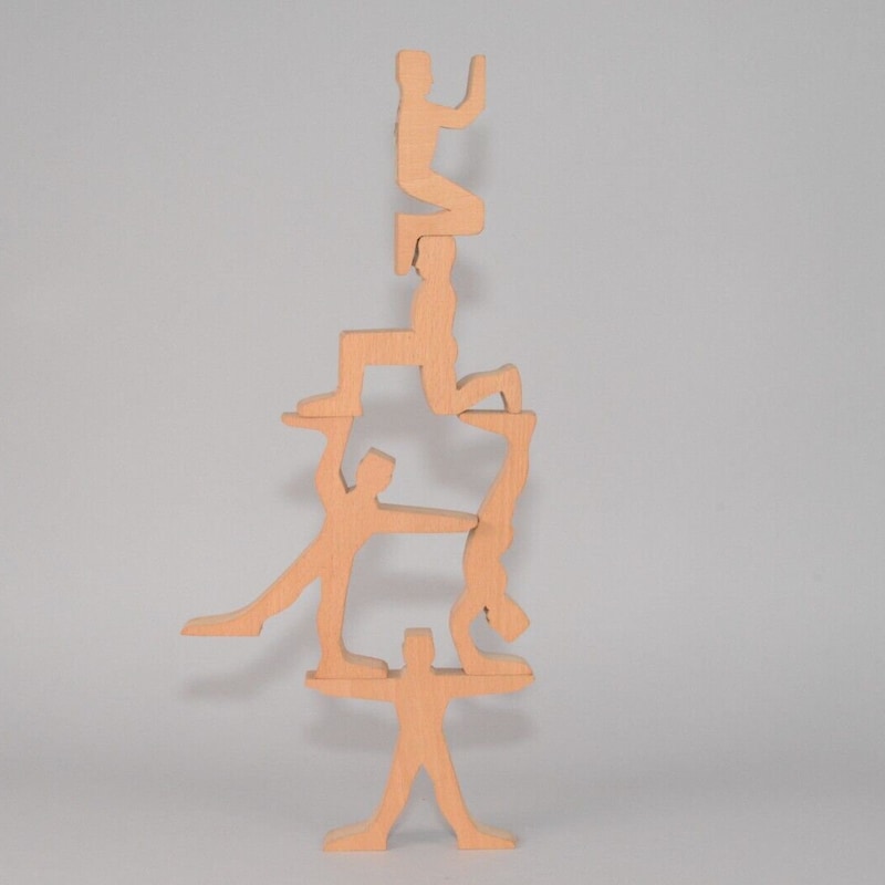 Wooden Acrobat Toy - Etsy
