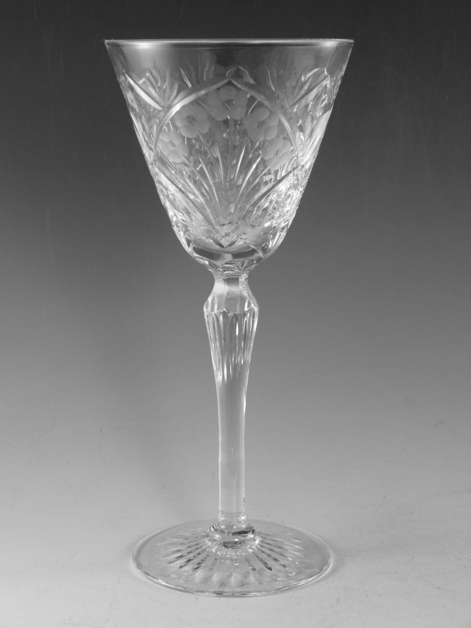 Royal BRIERLEY Crystal SPRINGTIME Cut Wine Glass / Glasses - Etsy