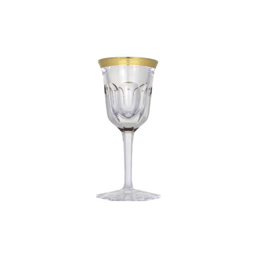 MOSER Crystal - Gold POPE Cut - Wine Glass / Glasses - 7 3/8" - Etsy