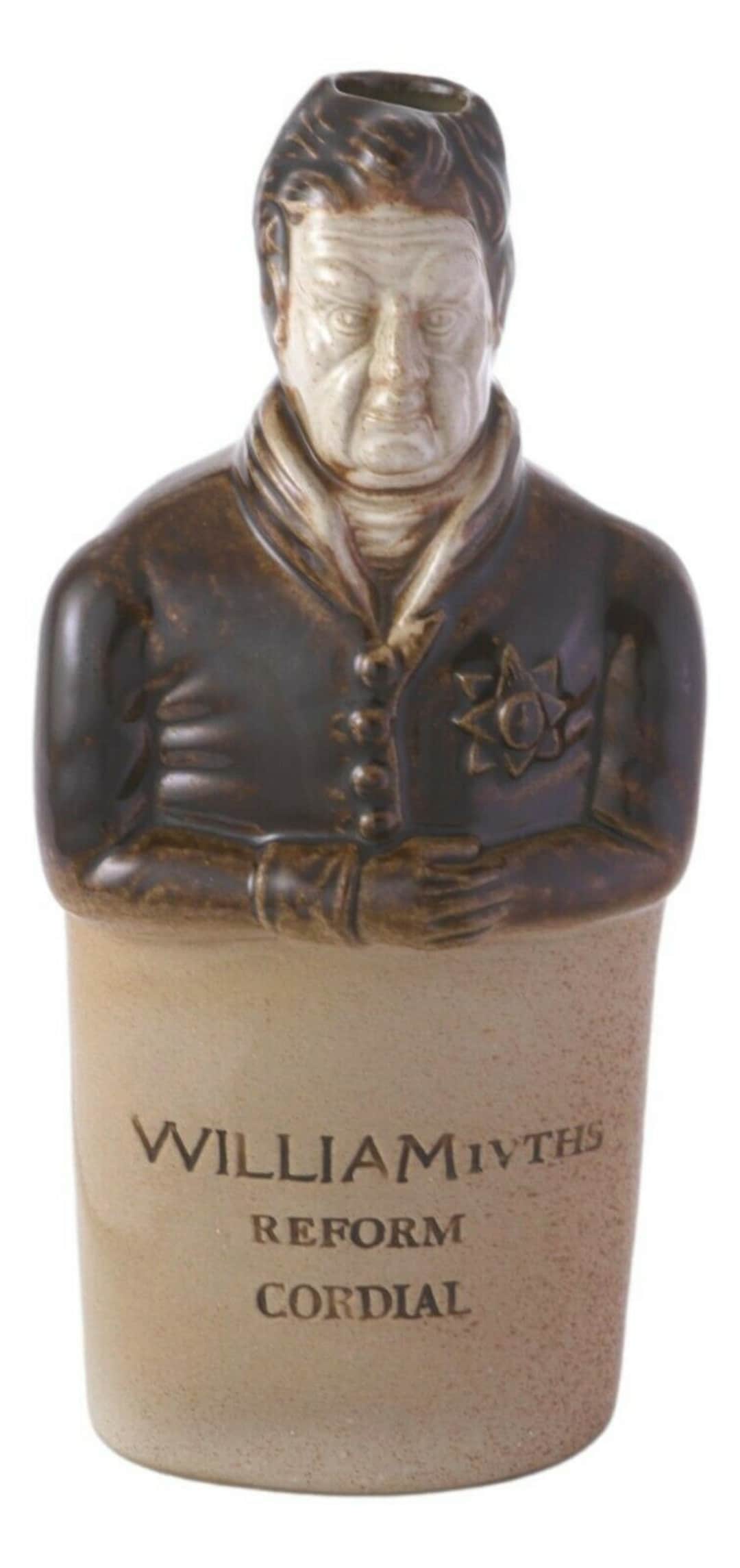 DENBY Pottery William Ivth Reform Cordial Flask Antique Reproduction ...