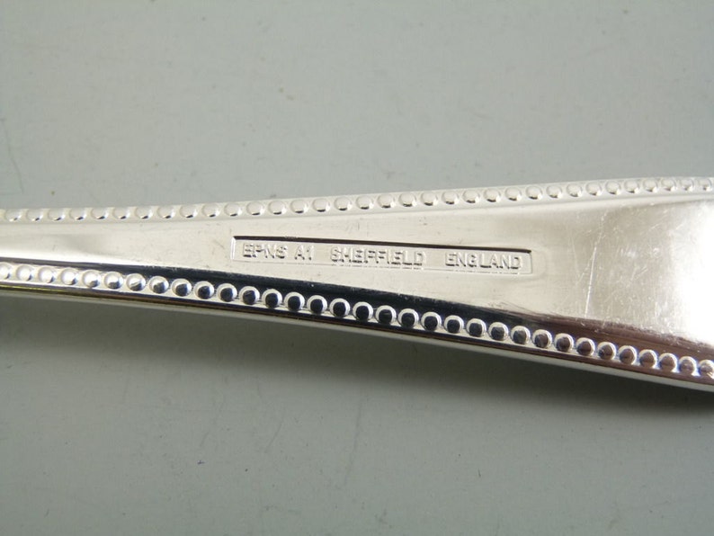 EPNS A1 Silver Plate Cutlery BEAD Design Dessert Fork / | Etsy