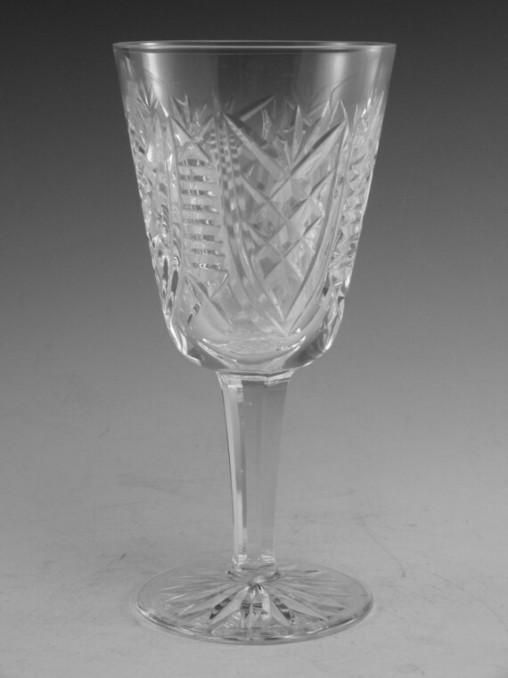 WATERFORD Crystal CLARE Cut White Wine Glass / Glasses 5 | Etsy