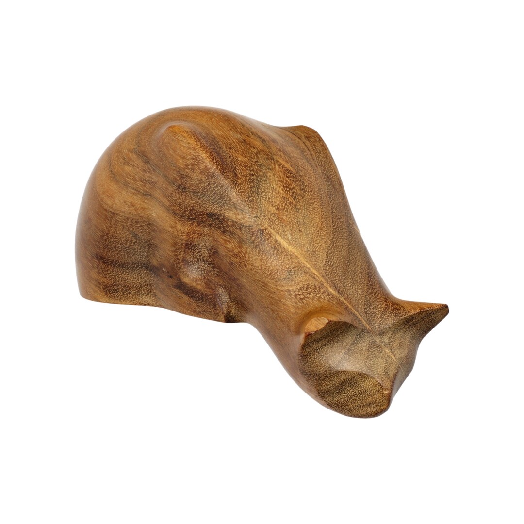 John FOX Wooden Carved Animal Sculpture MUTENYE Wood Peeping - Etsy