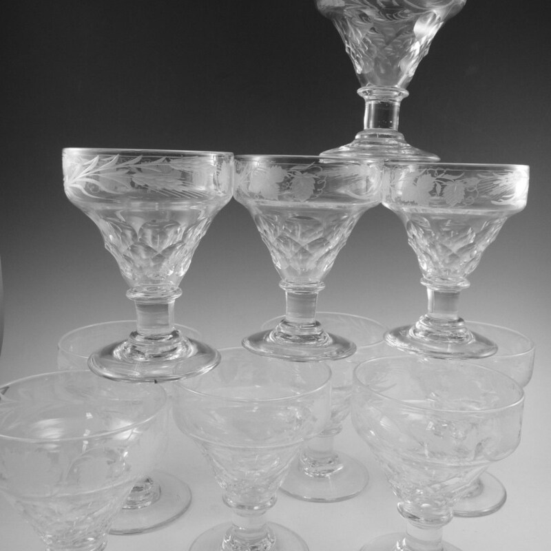 Antique Rummer Glasses - Etsy