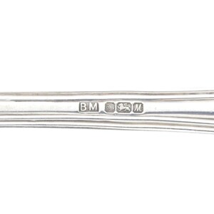 Birmingham Mint Silver Cutlery - Kings Pattern - Pair Serving Spoons ...