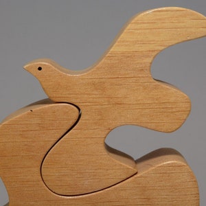 FLYING DOVES Birds Wood Jigsaw Puzzle USA Handmade 4 Pieces - Etsy