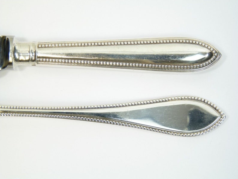 James Dixon Silver Plate Fine Bead Soup Spoon Spoons 7 Etsy