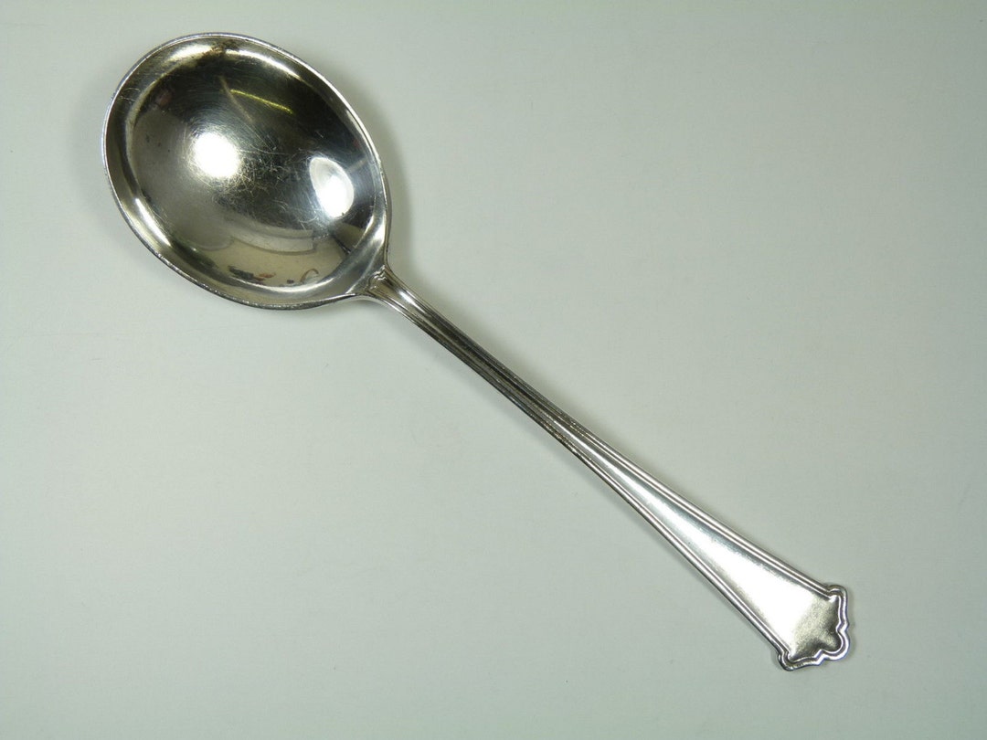 ELKINGTON Cutlery - CHIPPENDALE Pattern - Soup Spoon / Spoons - 7 1/4 ...