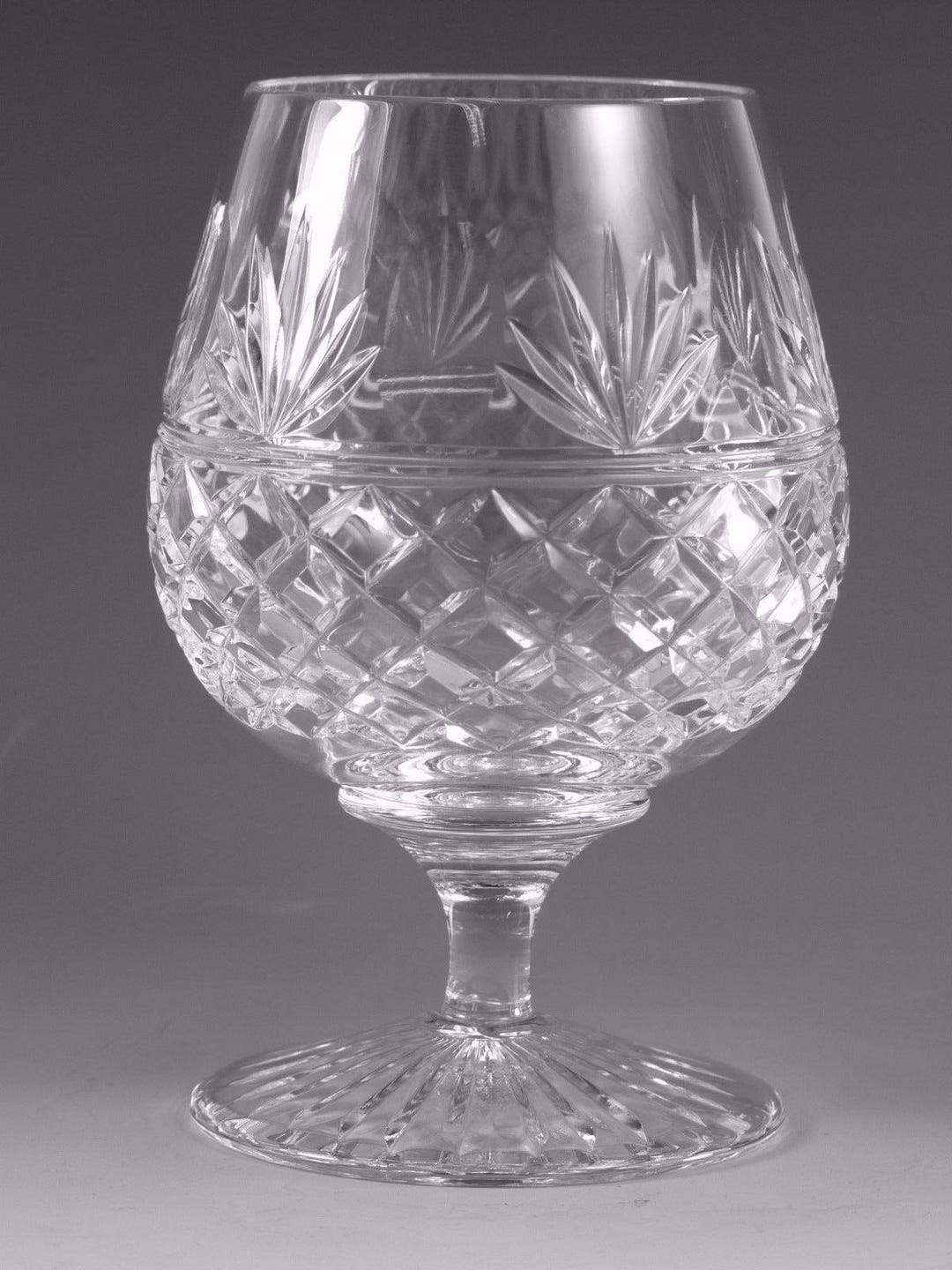 STUART Crystal - MONTROSE Cut - Brandy Glass / Glasses - 4 3/4" (1st ...