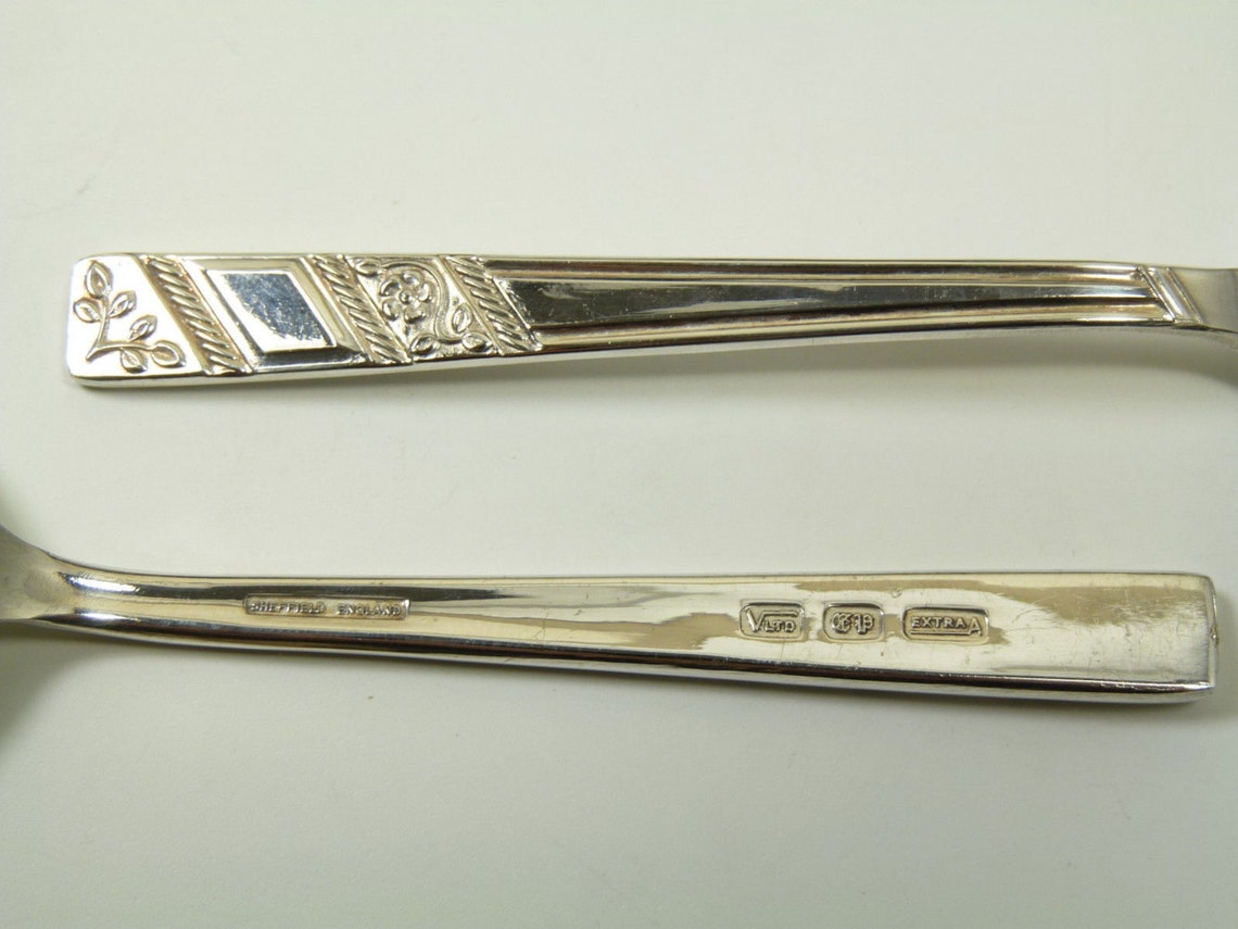 VINERS Cutlery SILVER ROSE Pattern Pastry or Small Fork / | Etsy