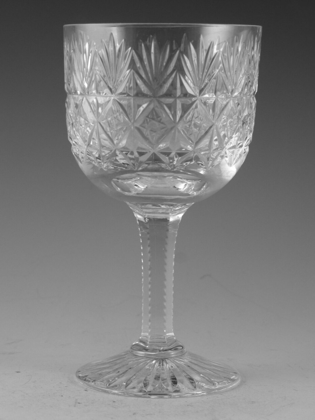 Thomas WEBB Crystal - WELLINGTON Cut - White Wine Glass / Glasses - 5 1 ...