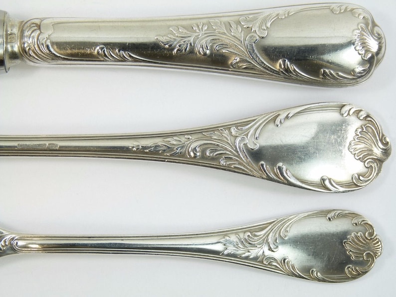 CHRISTOFLE Cutlery - MARLY Vintage Pattern - Dessert Knife / Knives - 7 ...