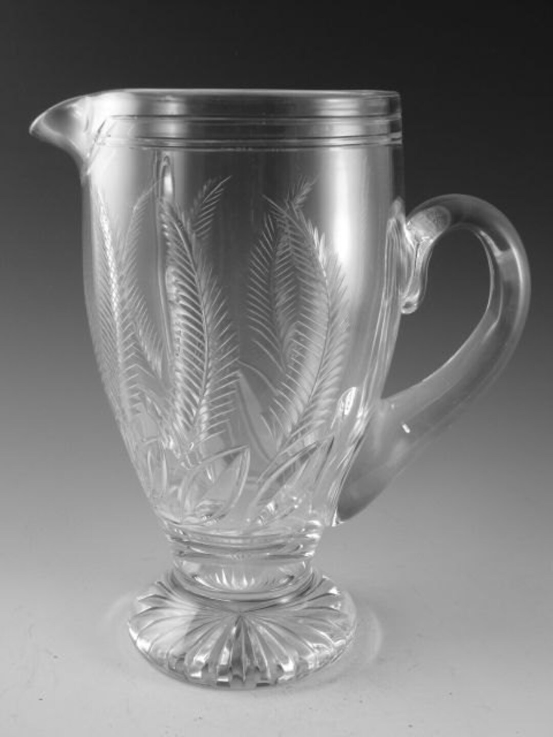 STUART Crystal - ELLESMERE Cut - Large Water Jug - 8 1/2" - Etsy