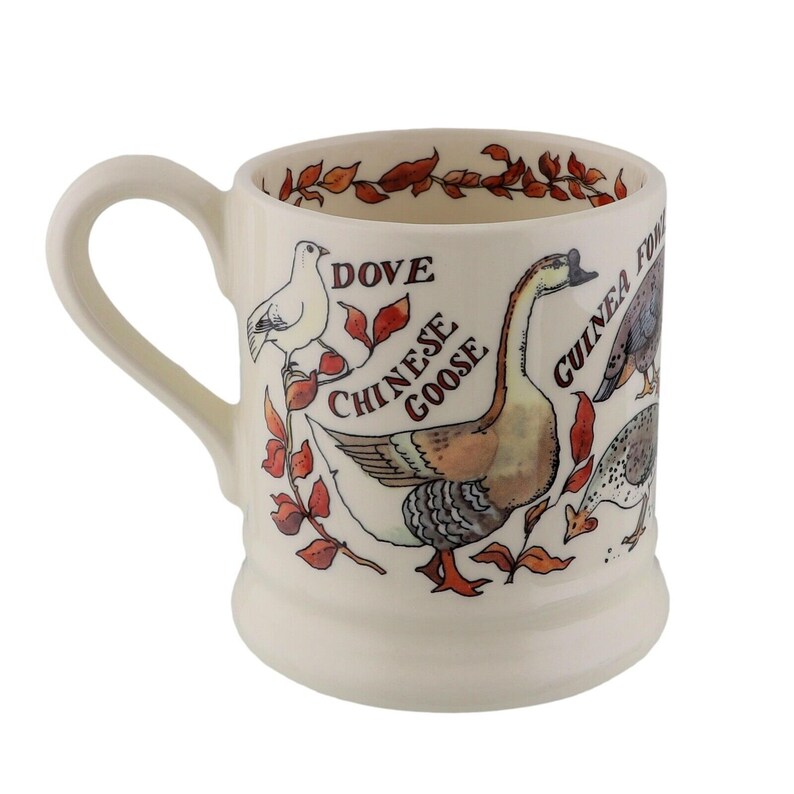 Emma BRIDGEWATER Pottery FARMYARD BIRDS Pair 1/2 Pint Mugs 1st - Etsy