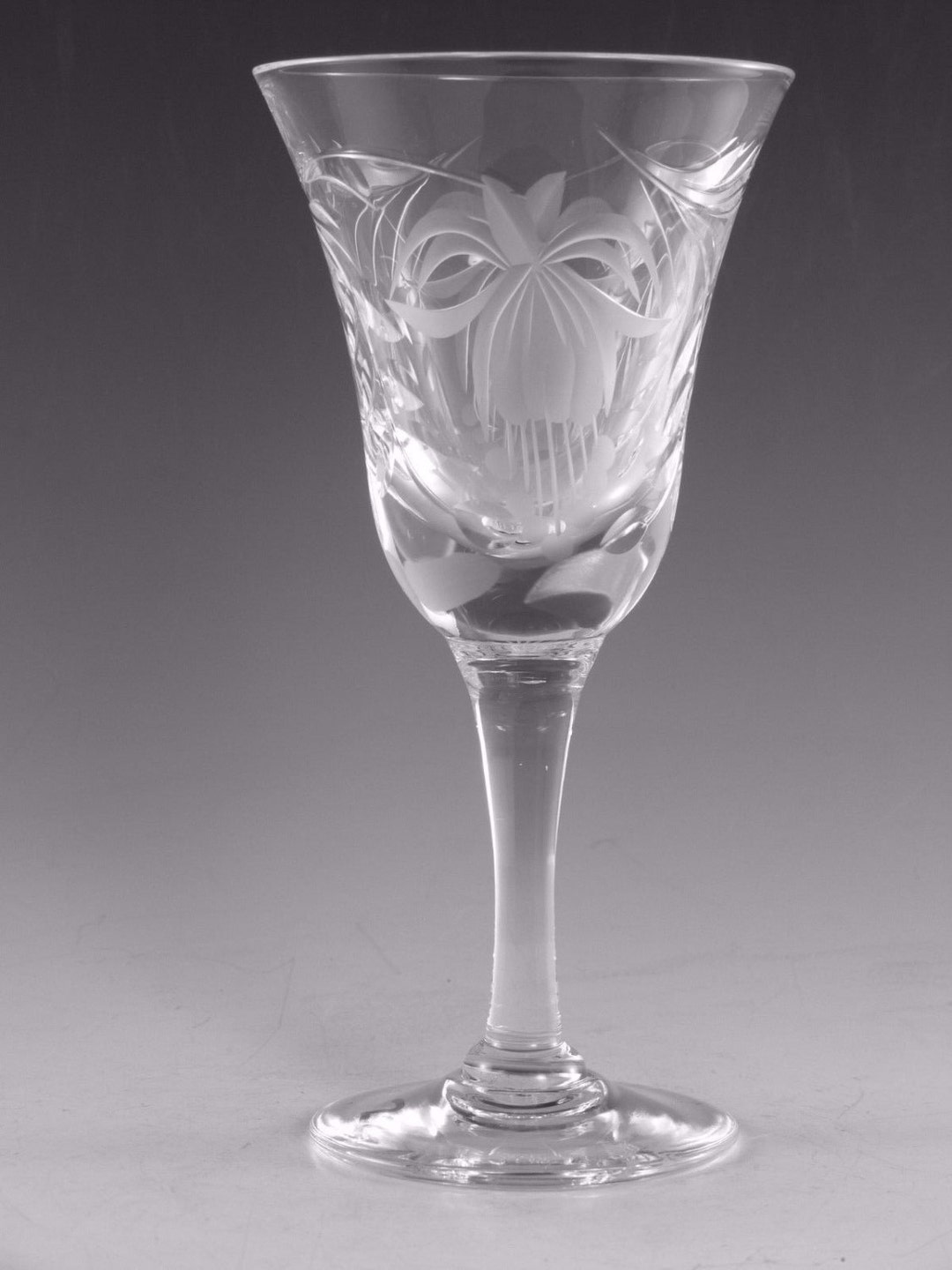 Royal BRIERLEY Crystal - FUCHSIA Cut - Wine Glass / Glasses - 6 1/2 ...