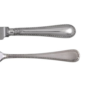 EPNS Silver Plate Cutlery - FEATHER EDGE - Dessert Spoon / Spoons - 7 1 ...