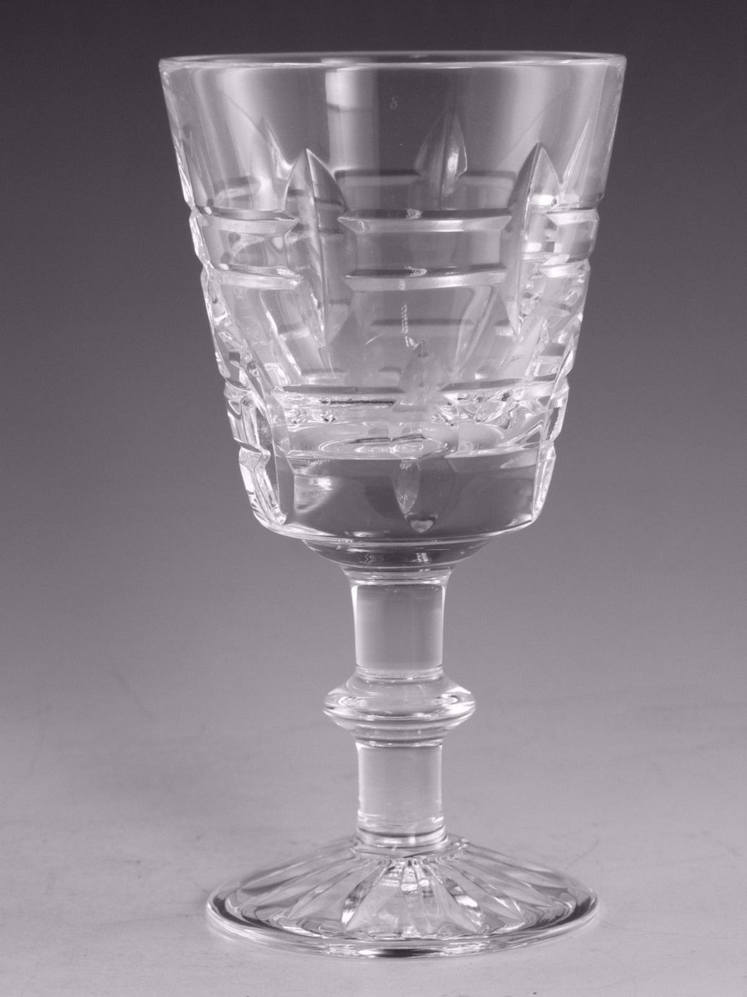 Royal BRIERLEY Crystal - CASTLE Cut - Wine Glass / Glasses - 5 1/4" - Etsy