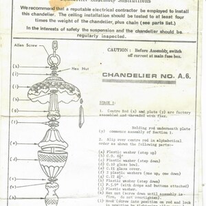 WATERFORD Crystal Replacement Parts Chandelier A6 Column - Etsy