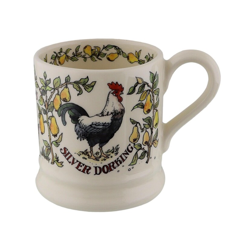Emma BRIDGEWATER Pottery FARMYARD BIRDS Pair 1/2 Pint Mugs 1st - Etsy