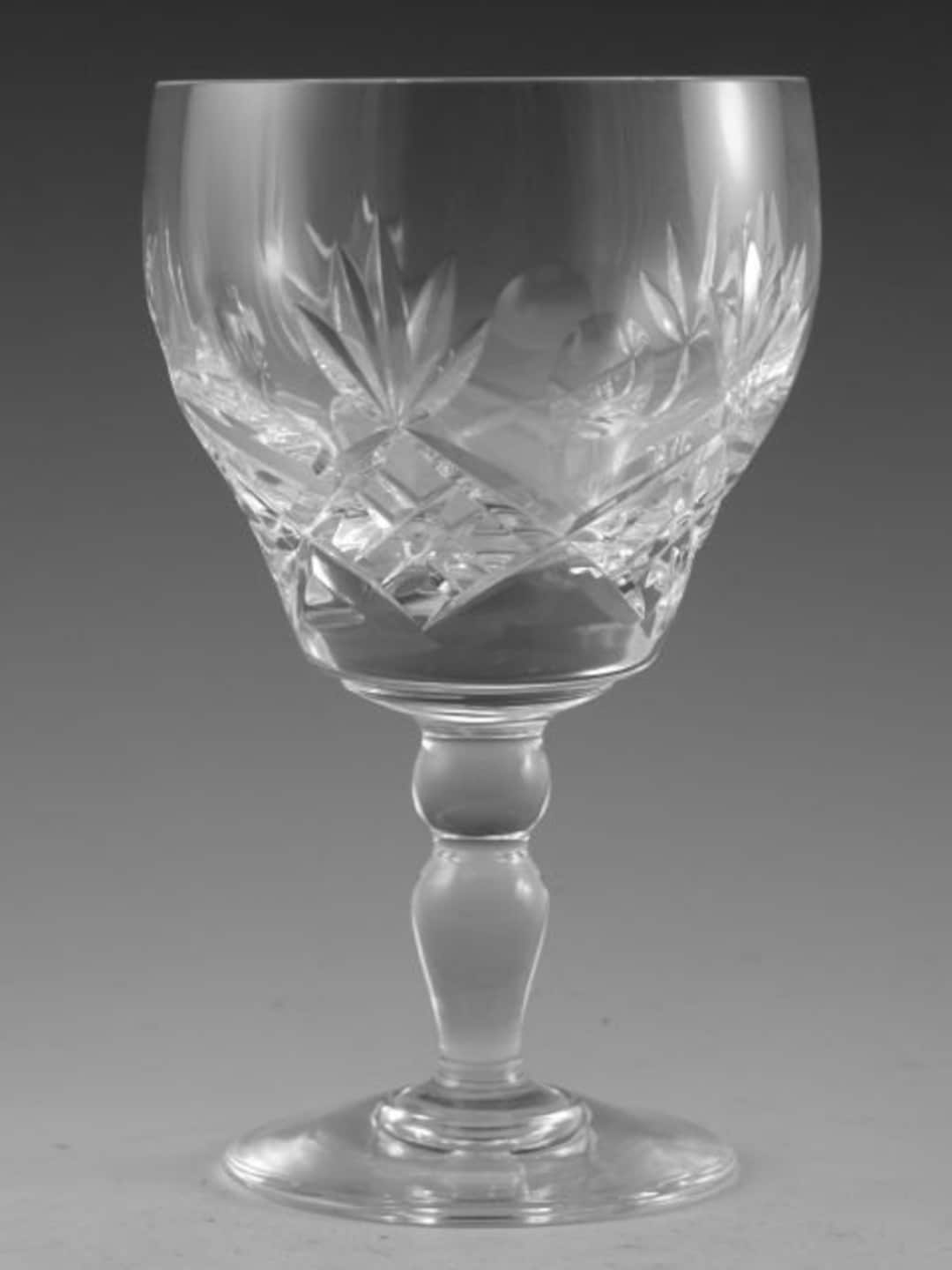Royal BRIERLEY Crystal - ELIZABETH Cut - Wine Glass / Glasses - 4 3/4 ...