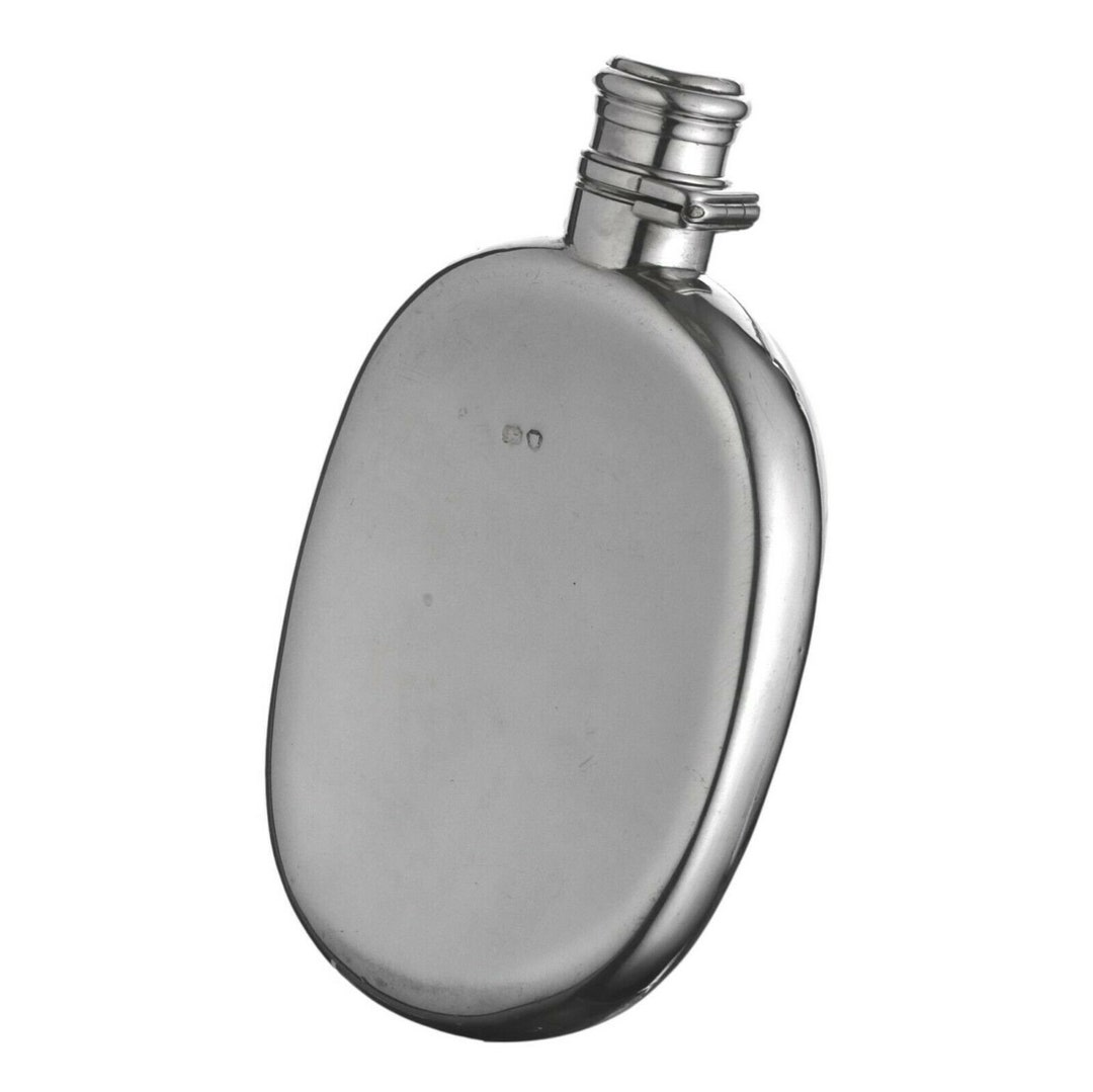 ANTIQUE - Solid Sterling Silver - HIP FLASK - Samuel H Hayne - 1869 - Etsy