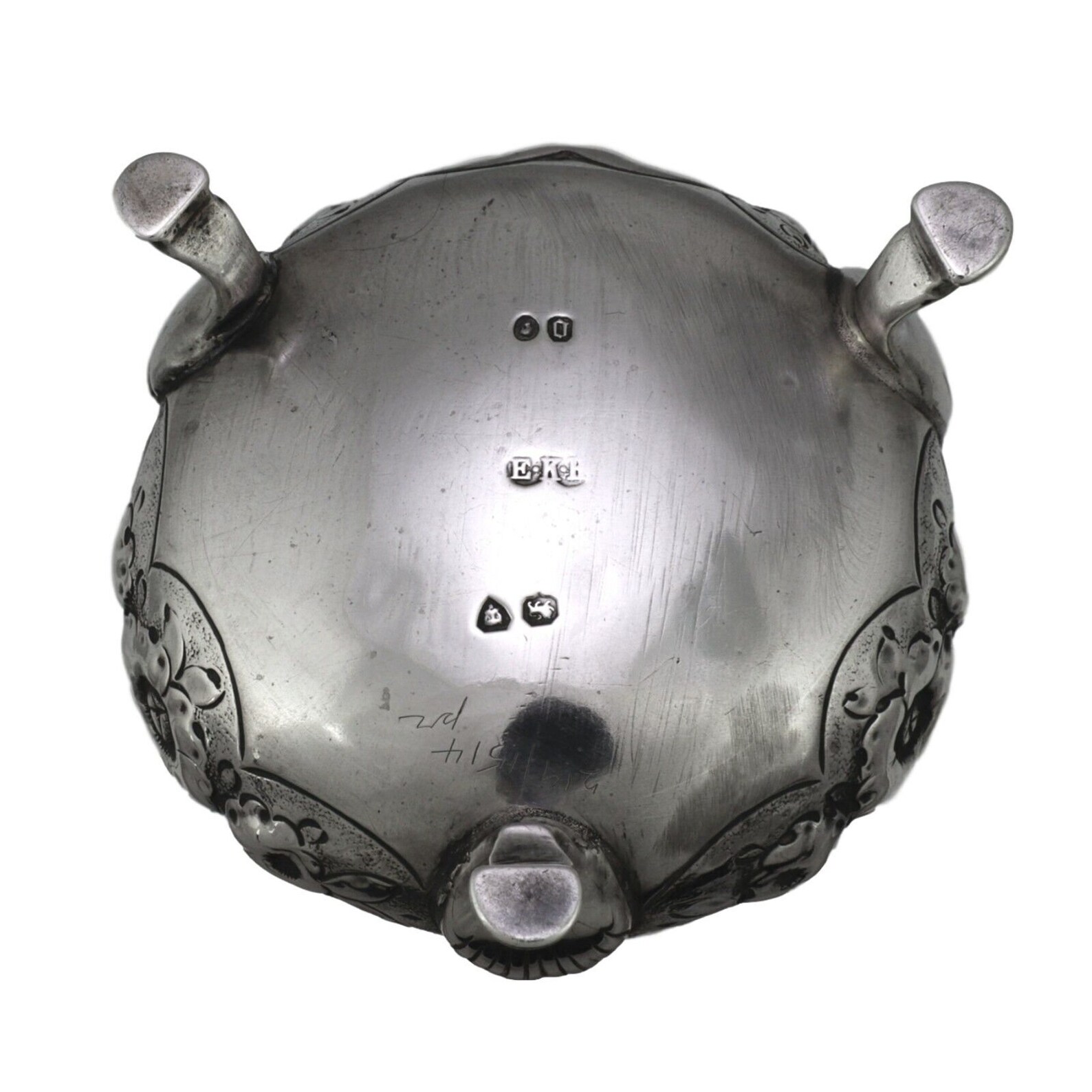 ANTIQUE - Sterling Silver Cauldron SALT Pot - Edward Ker Reid - 1869 - Etsy