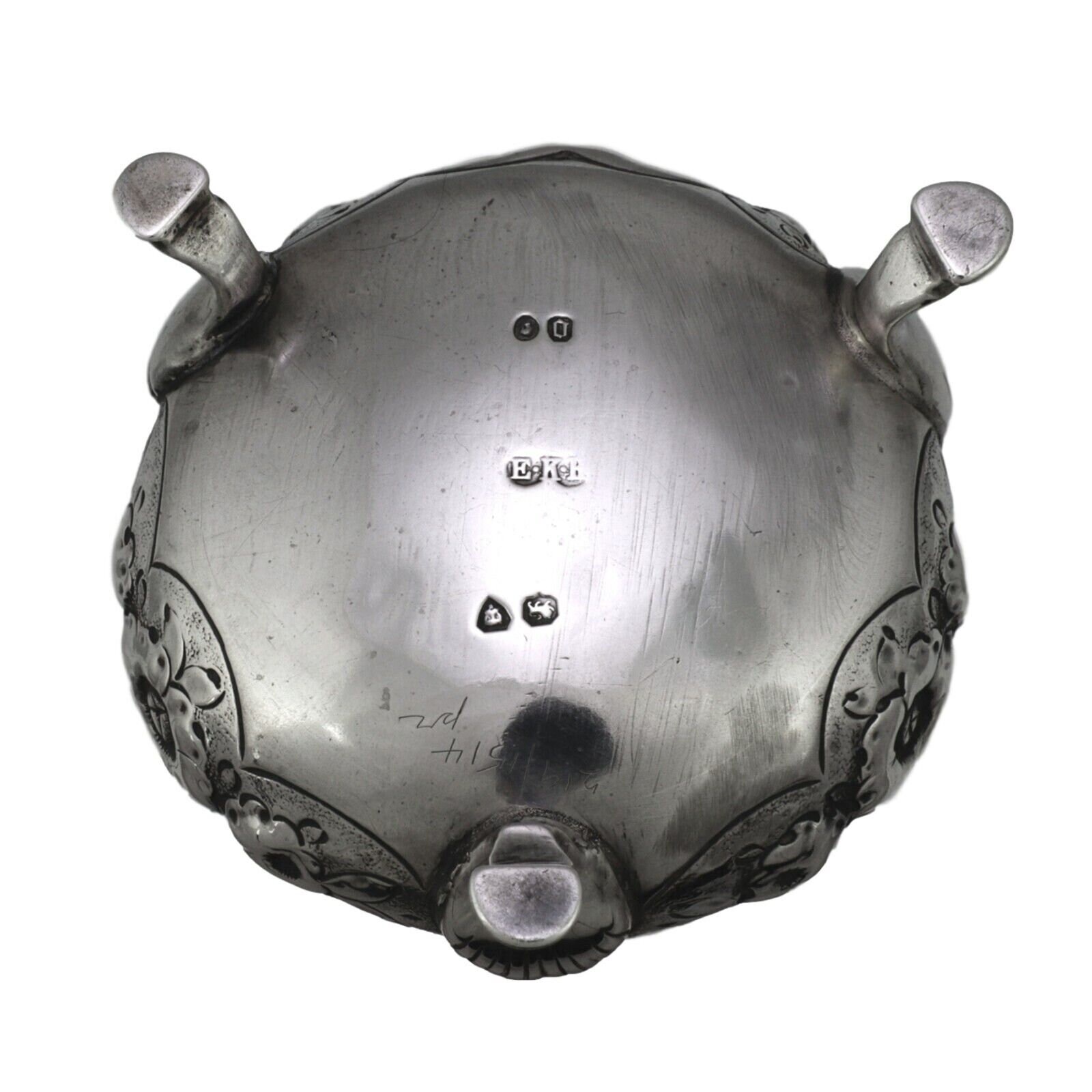 ANTIQUE - Sterling Silver Cauldron SALT Pot - Edward Ker Reid - 1869 - Etsy