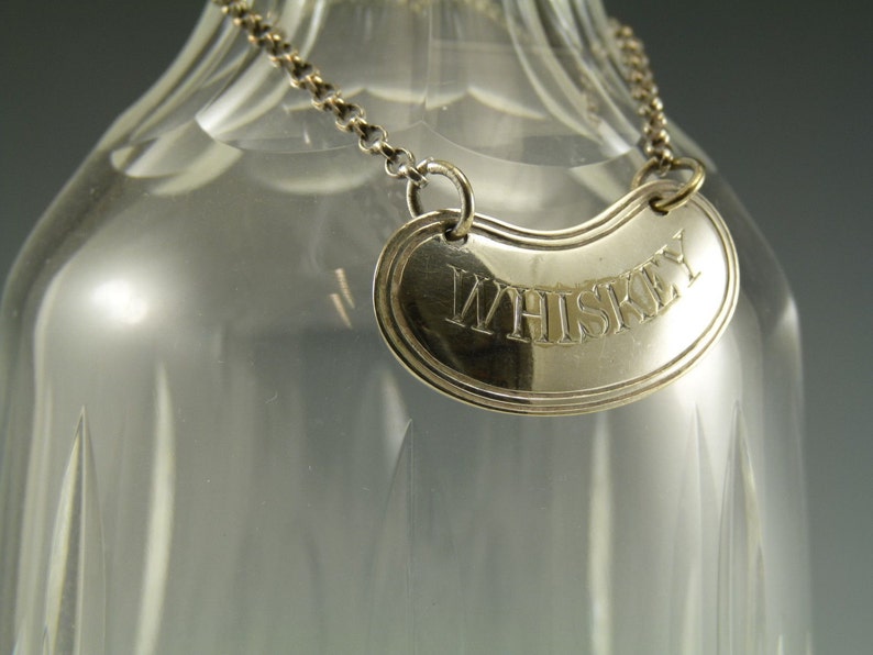 Silver Plate Set of FOUR Decanter Label / Labels Whiskey - Etsy