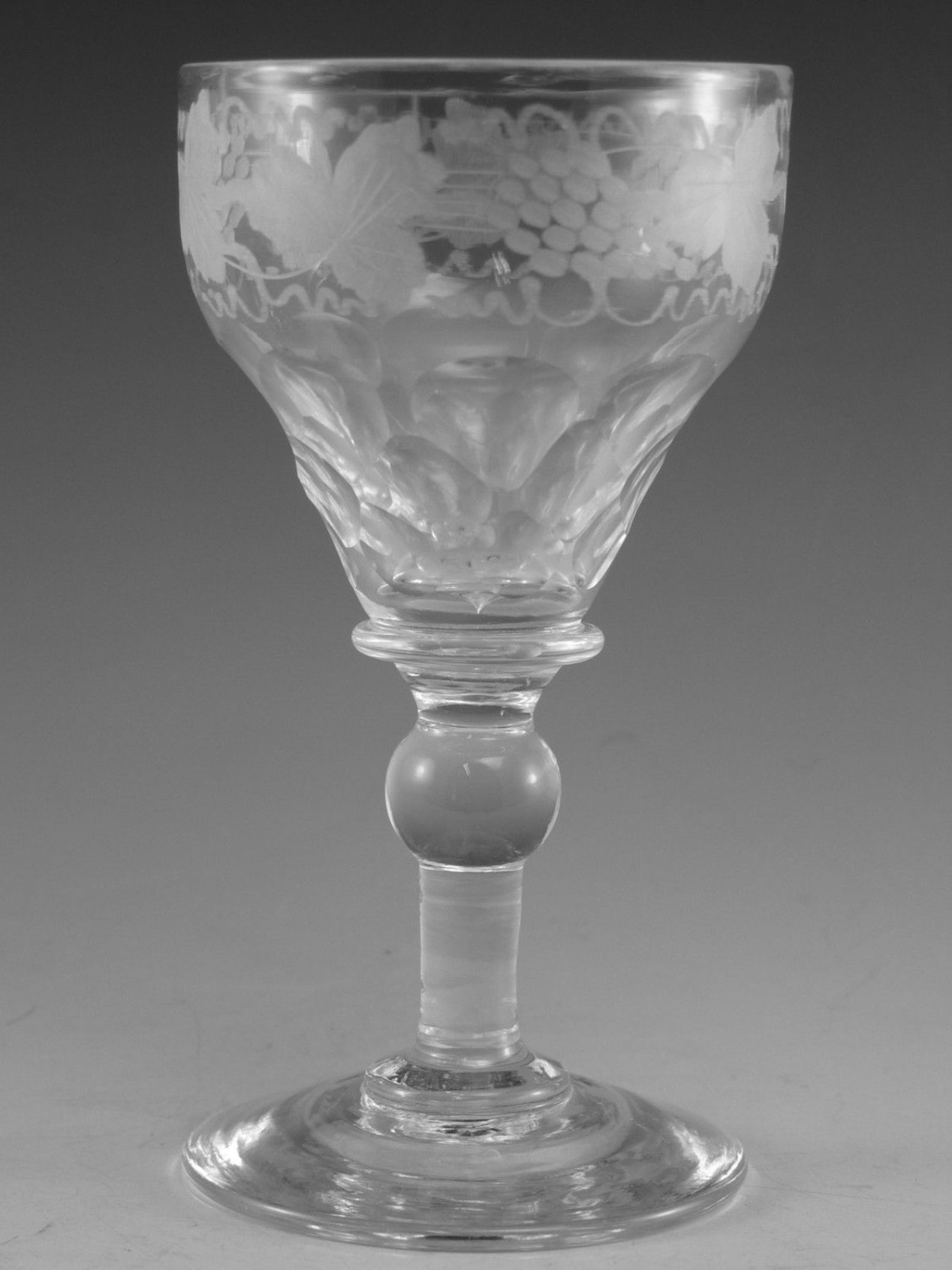 ANTIQUE WINE Small Wine Glass / Glasses Fruiting Vine | Etsy